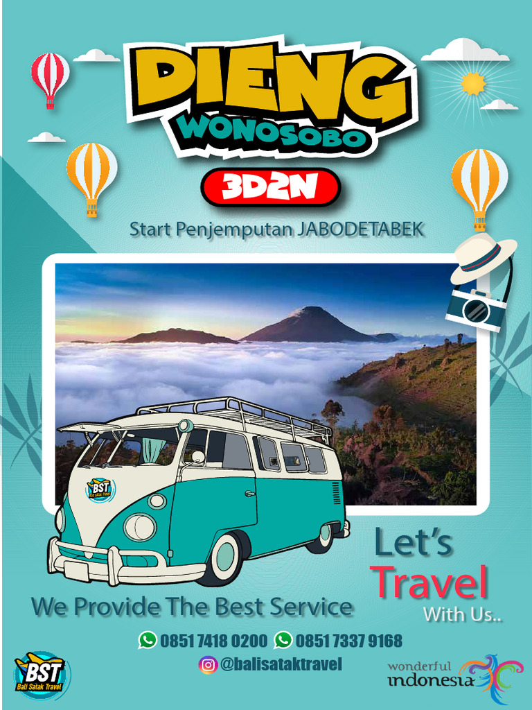 New Dieng Private Trip Start Jabodetabek | PDF