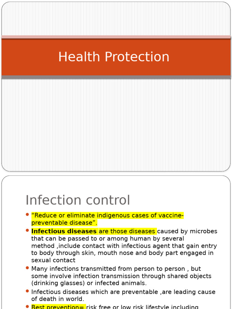 11 Health Protection | PDF | Infection | Occupational Safety And Health