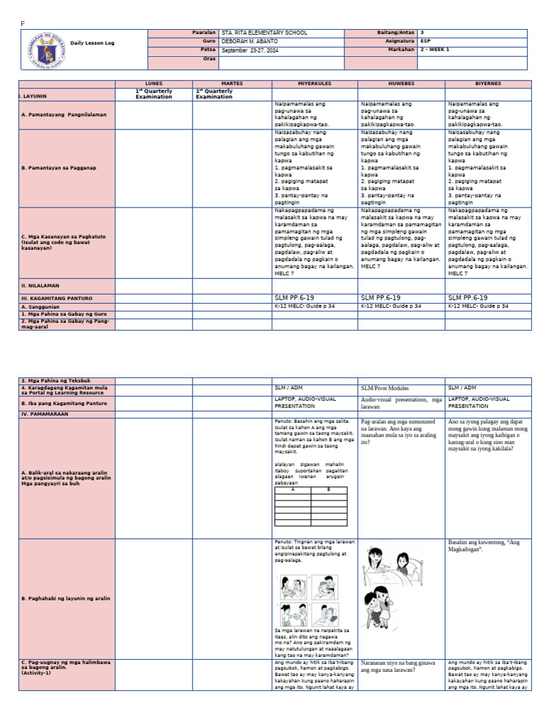 Esp 2024-2025 | PDF