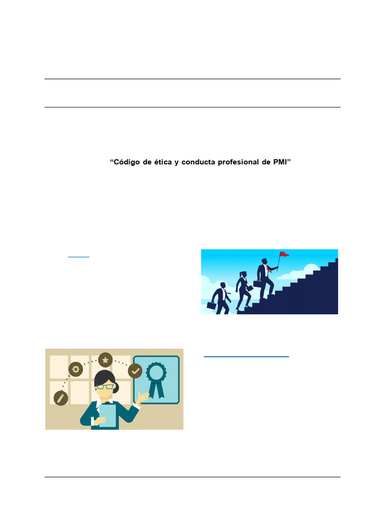 Código de ético y conducta profesional PMI | PDF
