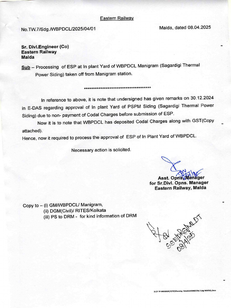 Letter To SR - Denc Processing Diagram-4 | PDF