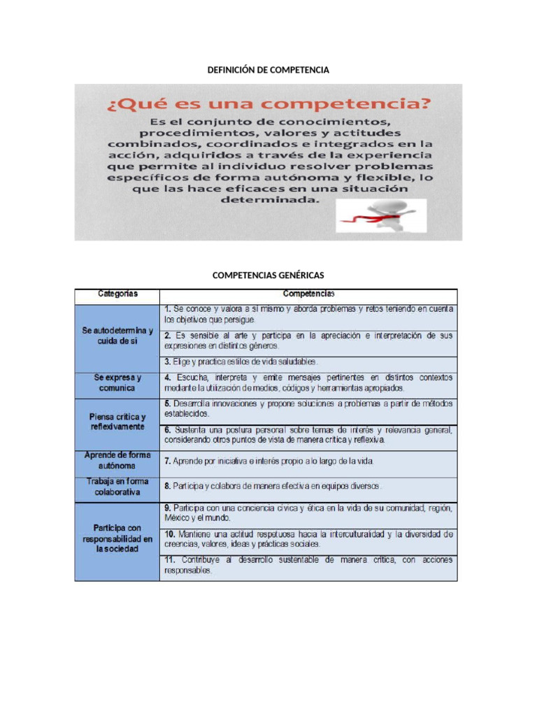 Competencias Genéricas, Disciplinares y Transversales | PDF | Matemáticas | Comunicación