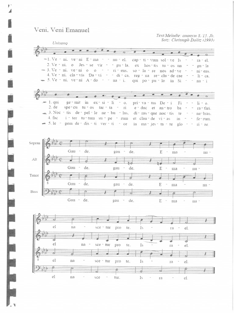 Veni Veni Emanuel | PDF