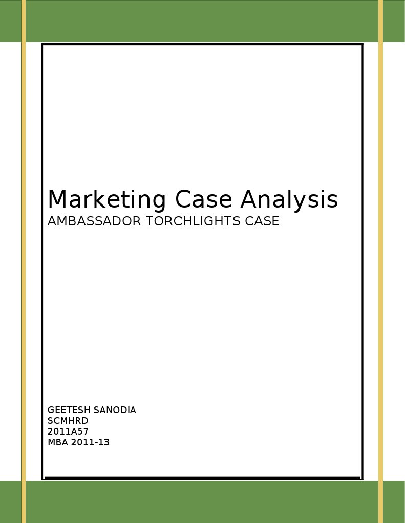 Marketing Case Analysis | PDF | Strategic Management | Brand