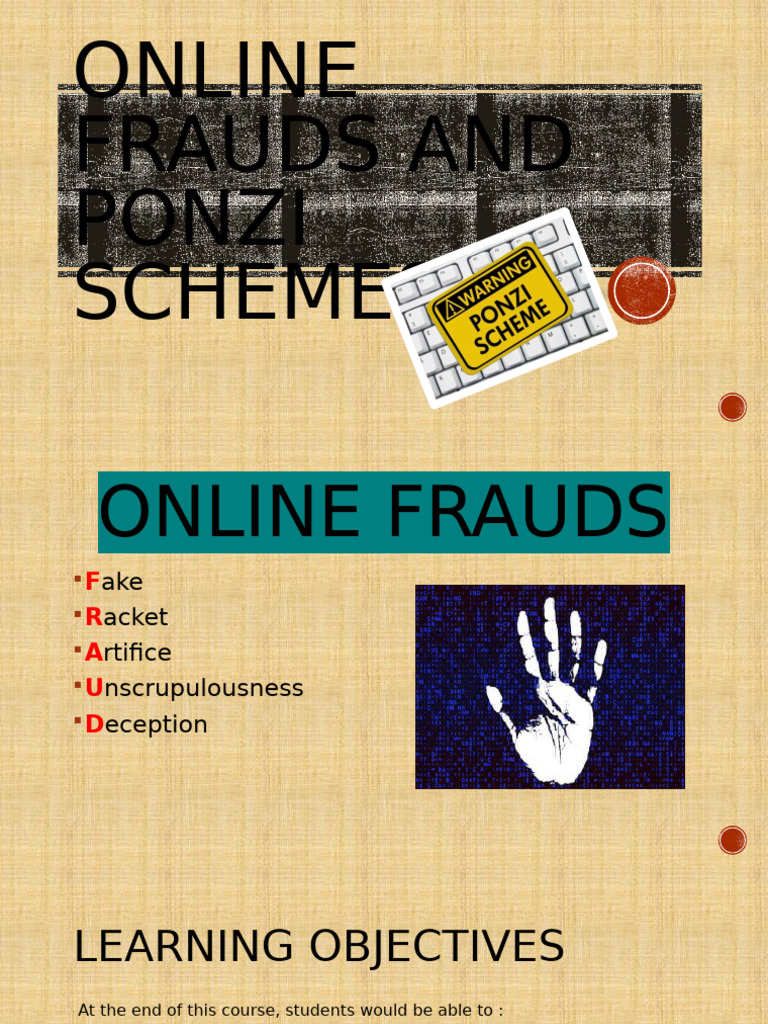 Understanding Online Fraud Types | PDF | Phishing | Ponzi Scheme