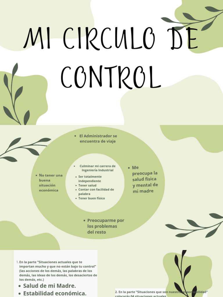 Mi Círculo de Control Personal | PDF