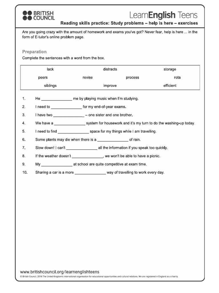 Text Exercises | PDF