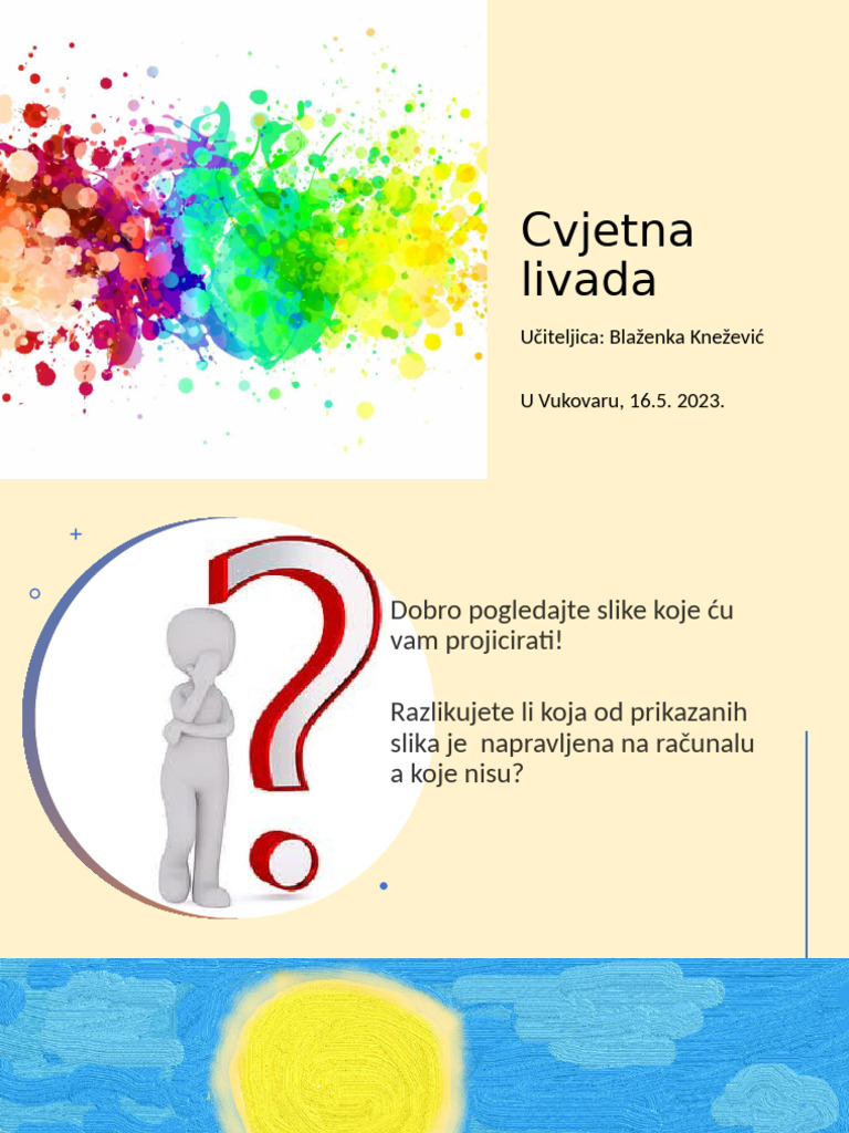 Prezentacija Za Ogledni Sat | PDF