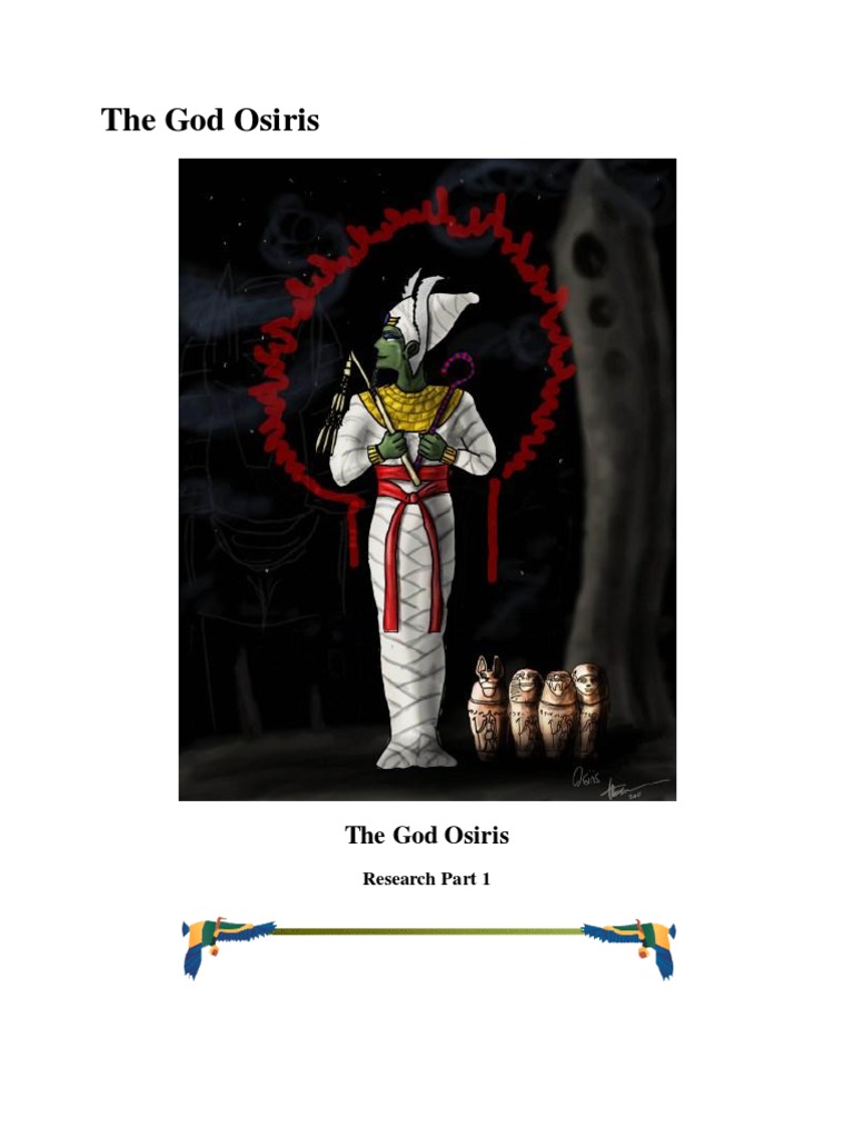 The God Osiris | PDF | Osiris | Isis