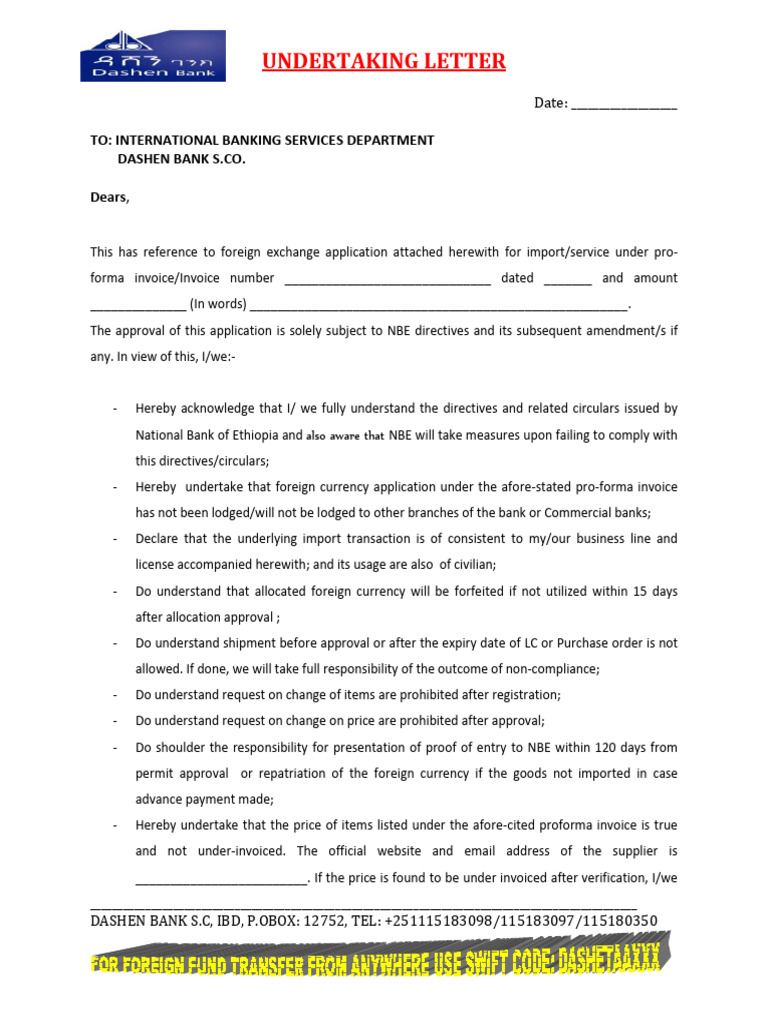 Undertaking Letter Upon Registration of Application (1) RE | PDF | Pro ...