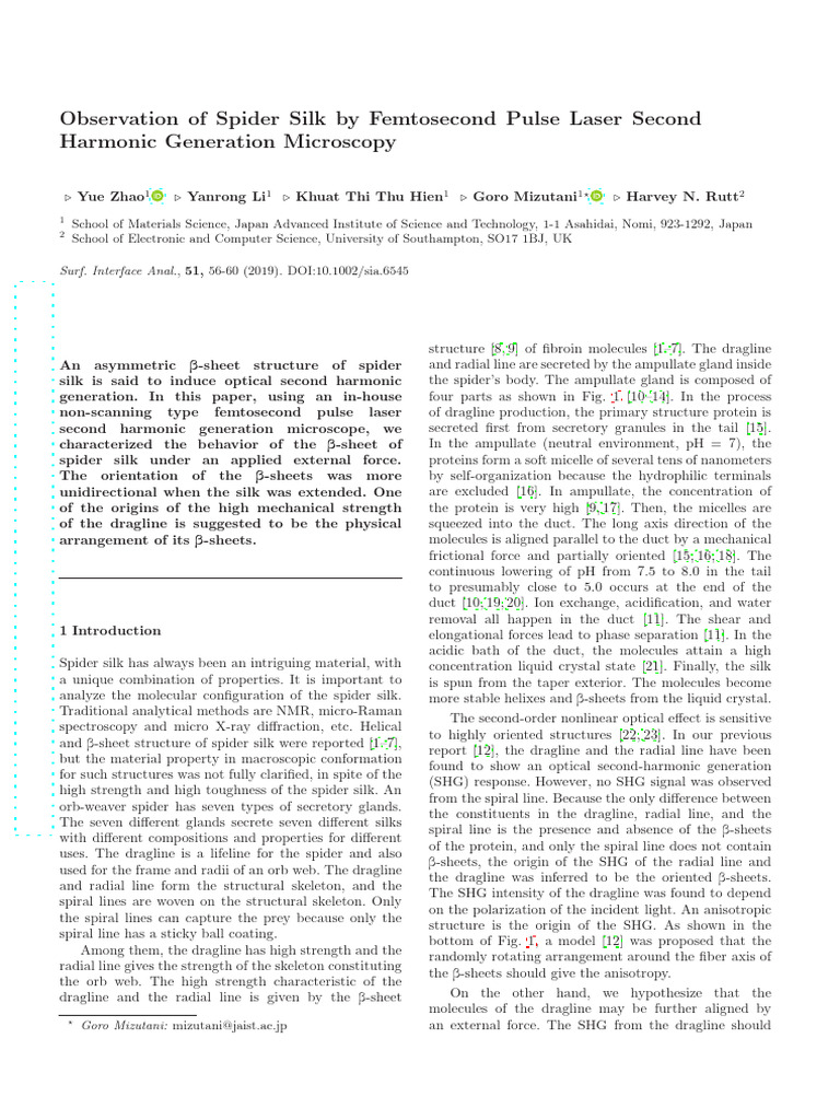 Spider Dragline | PDF | Applied And Interdisciplinary Physics ...