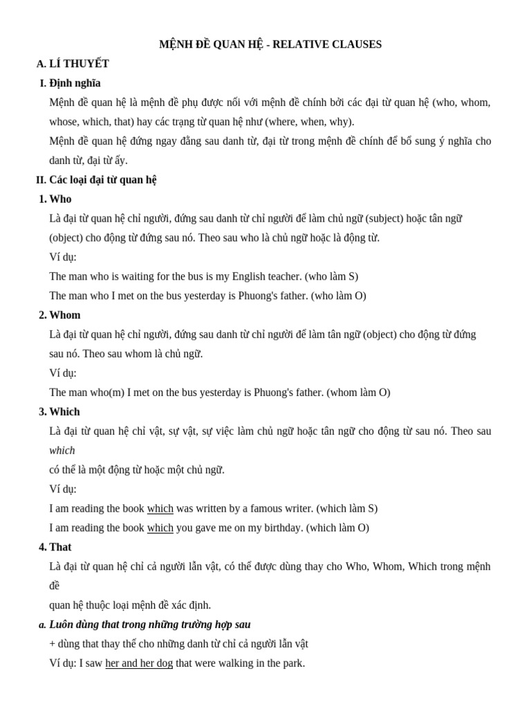 LT Relative Clause | PDF