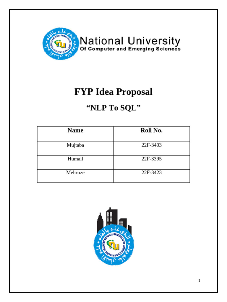 FYP Idea Proposal Meow Group | PDF | Databases | Sql