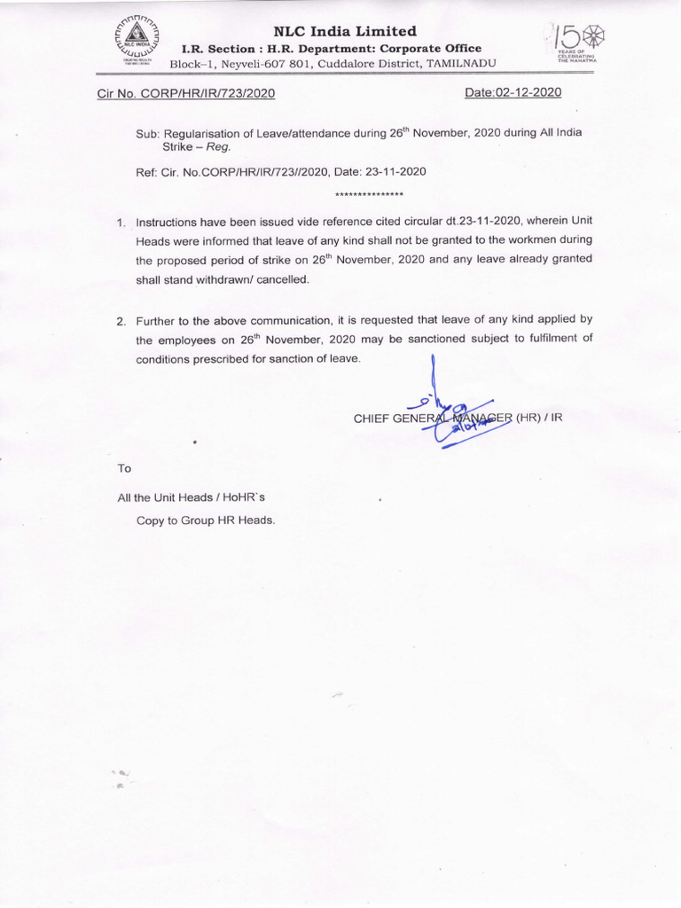 Regularisation of Leave | PDF