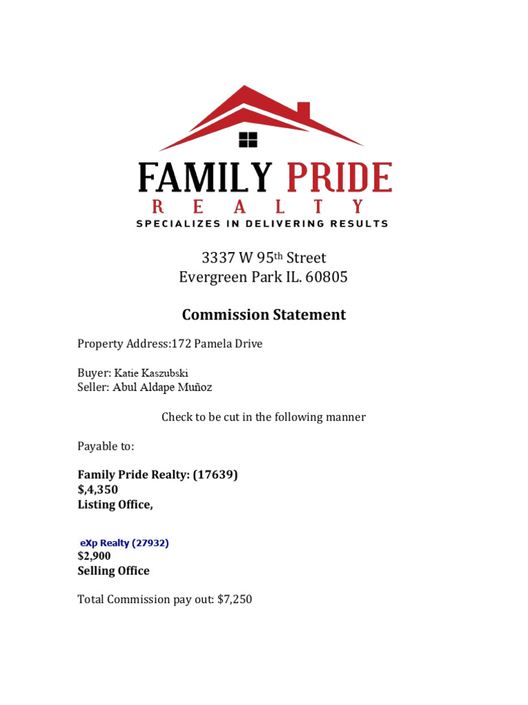 172pamela Drive Commission Statement (2018) | PDF