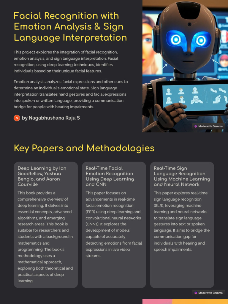 Facial Recognition With Emotion Analysis and Sign Language ...