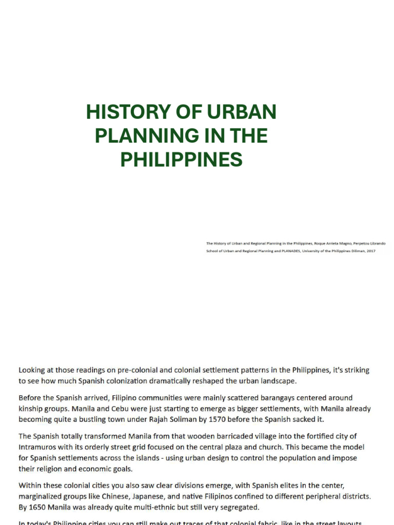 History Urban Planning | PDF
