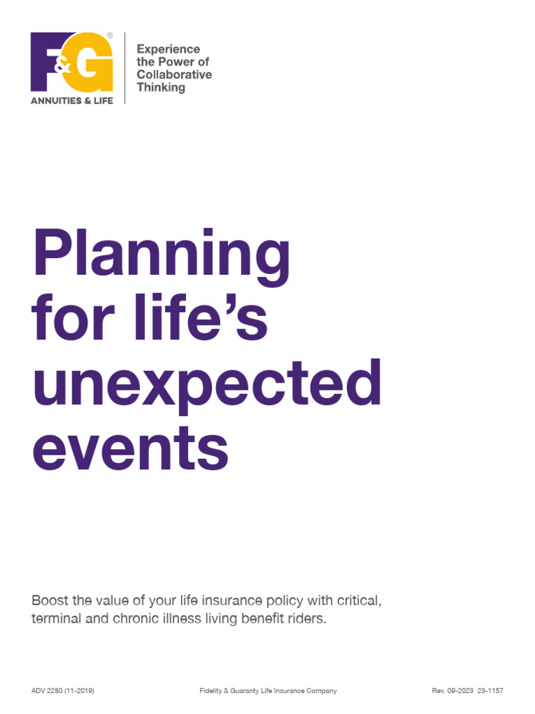 ADV2280 Accelerated Death Benefit Riders-Consumer (CB) | PDF | Life ...