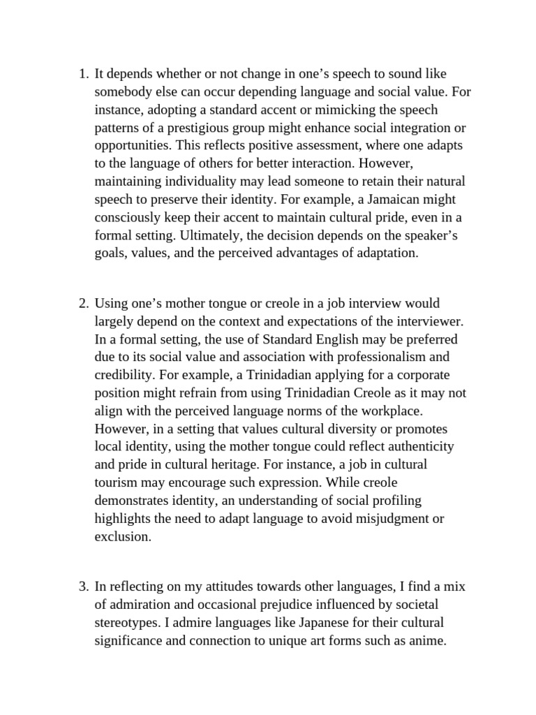 Assignment 13 Gabriel Noyan Comms | PDF | Accent (Sociolinguistics) | Identity (Social Science)