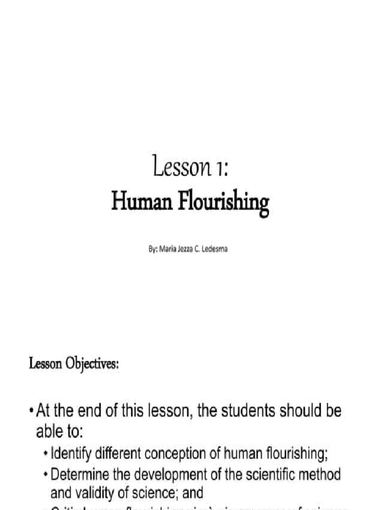 Sts Human Flourishing | PDF