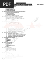 Ent MCQS | PDF | Ear | Auditory System
