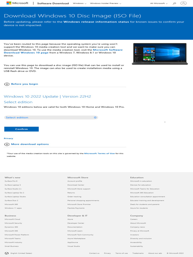 Windows 10 Disc Image (ISO File) | PDF | Windows 10 | Microsoft Windows