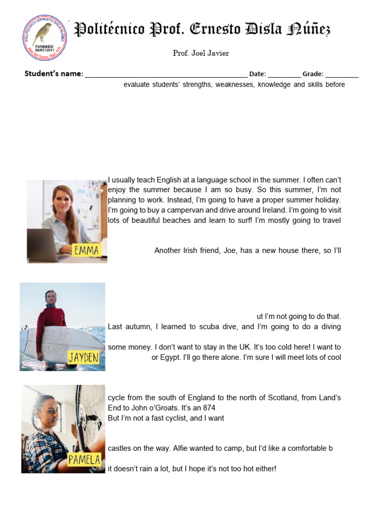 Diagnostic Assessment for English Learners | PDF | Reading ...