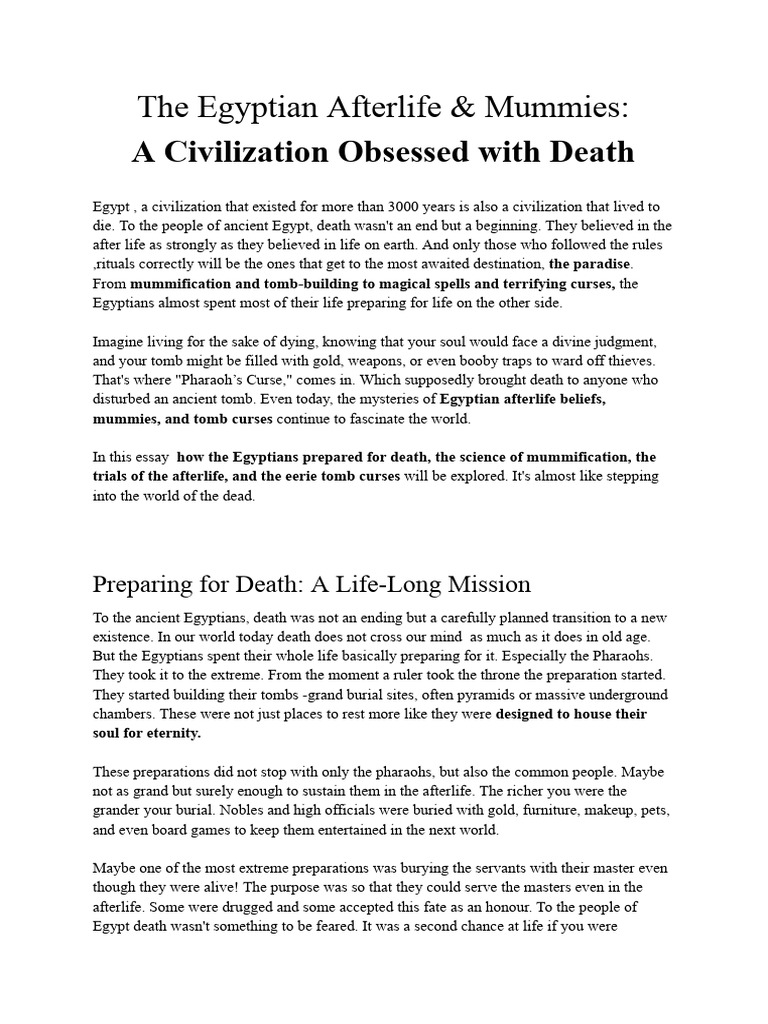 Untitled Document | PDF | Mummy | Ancient Egypt