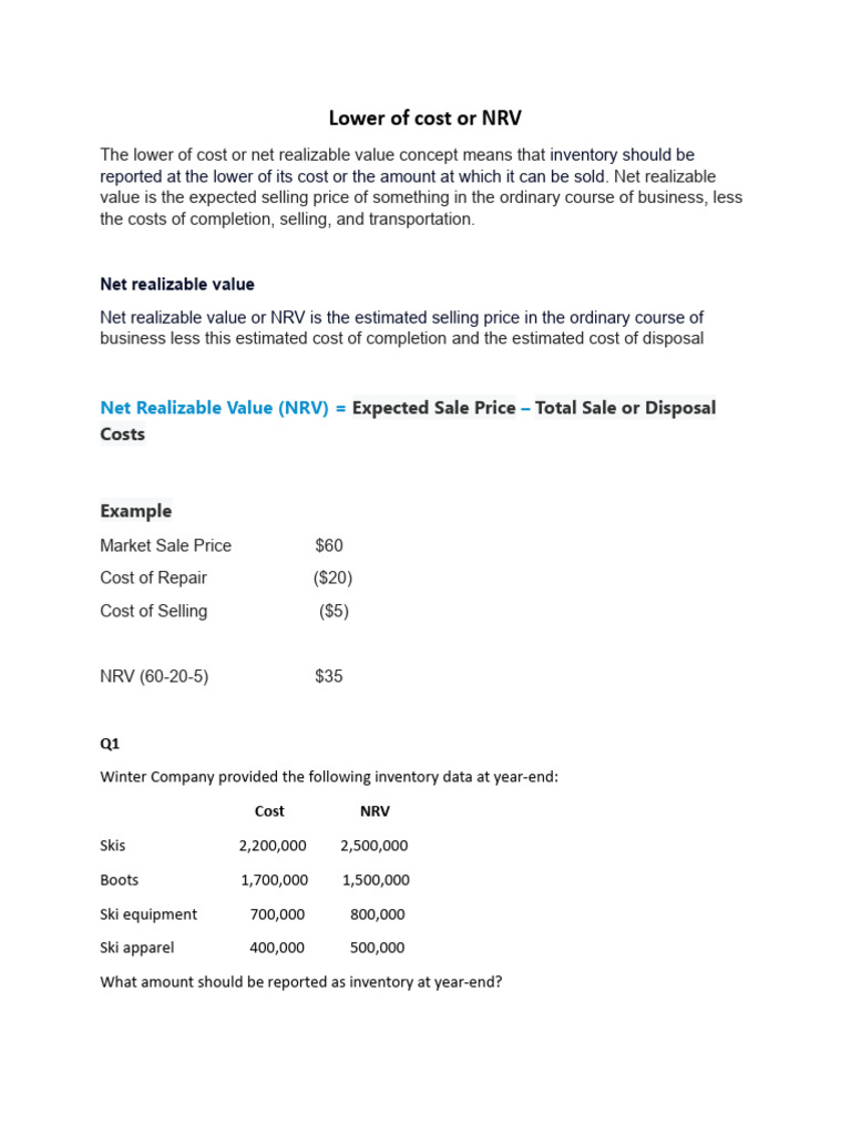Inventory Valuation | PDF