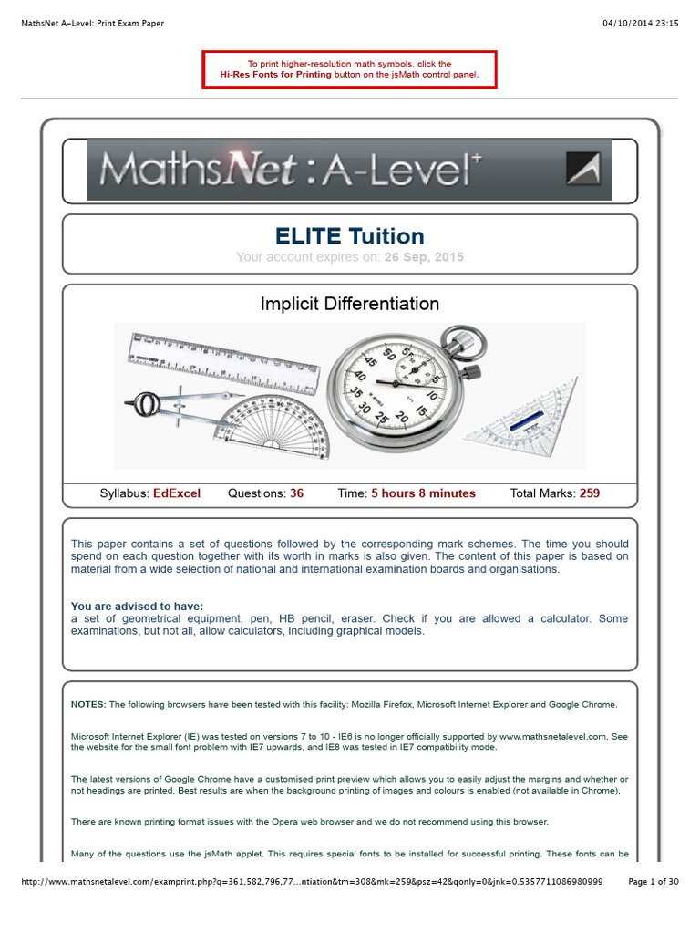 Implicit Differentiation | PDF | Mathematical Analysis