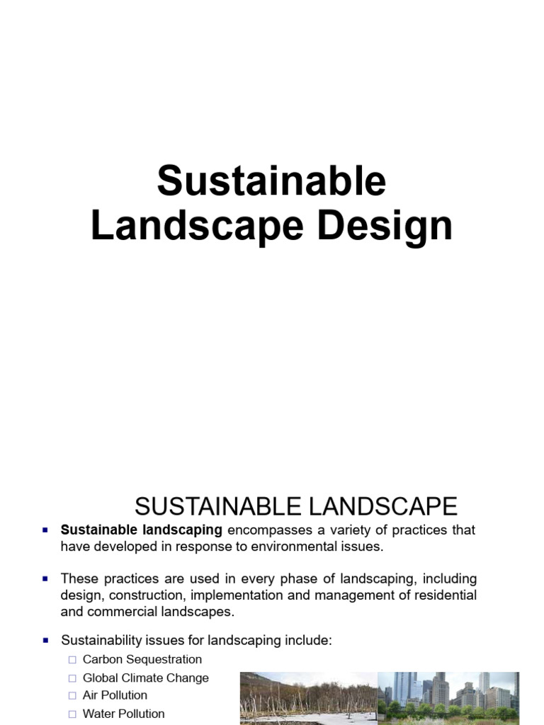 TIP Sustainable Landscape Design | PDF | Surface Runoff | Soil