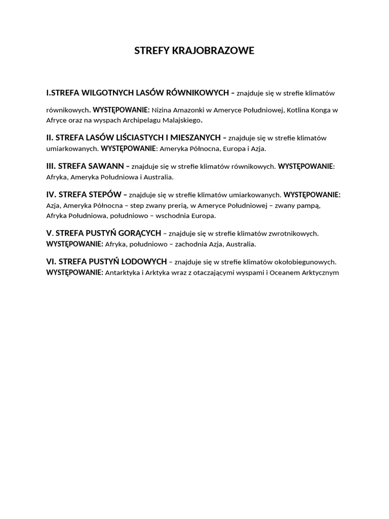 Strefy Krajobrazowe | PDF