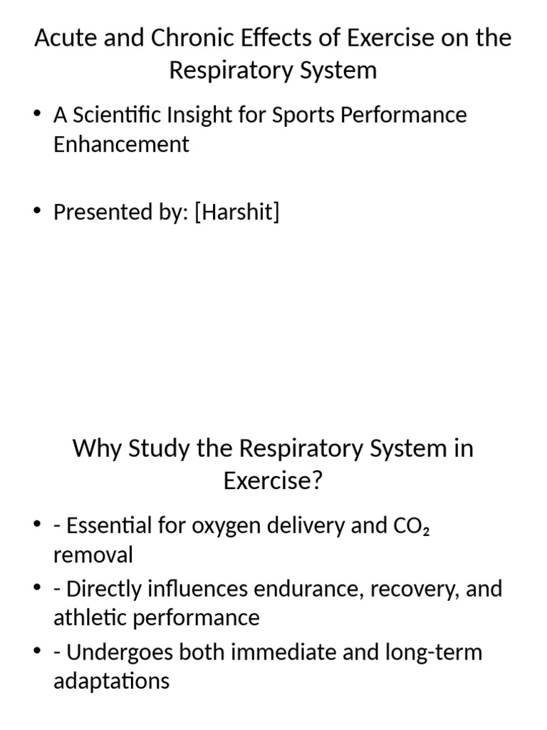 Exercise Impact on Respiratory Health | PDF | Respiratory Tract ...