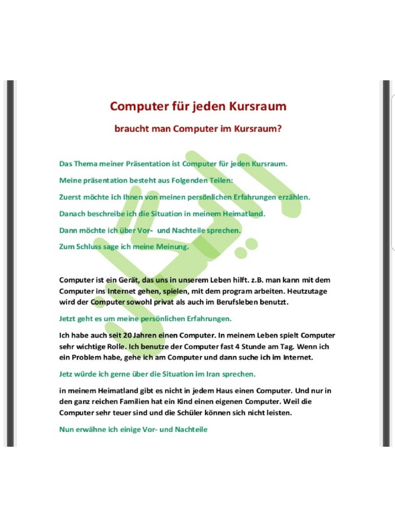 Priprema b1 Prüfung Sprechen | PDF