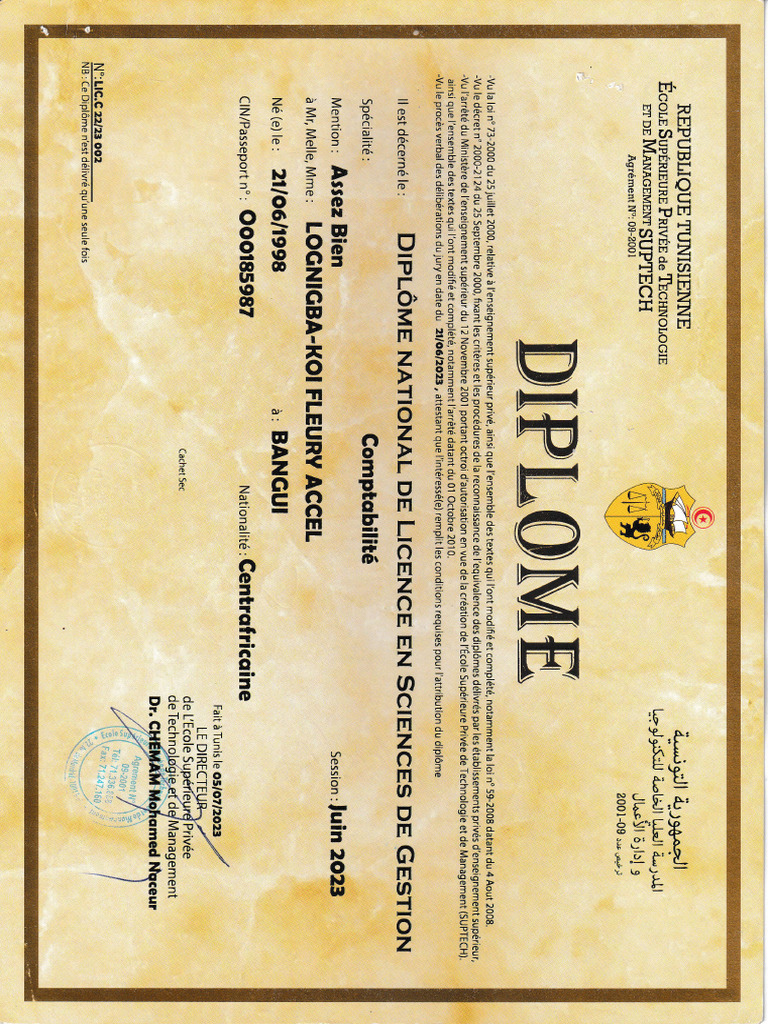 Licence Diplome | PDF