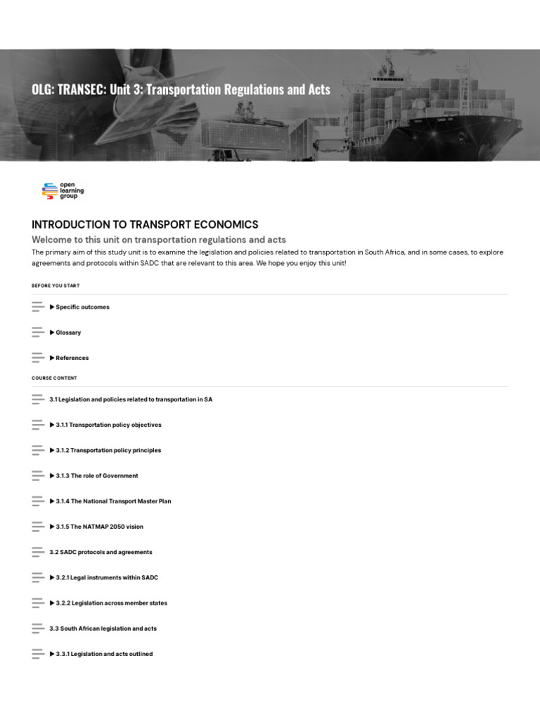 South Africa Transportation Regulations Overview | PDF | Economies