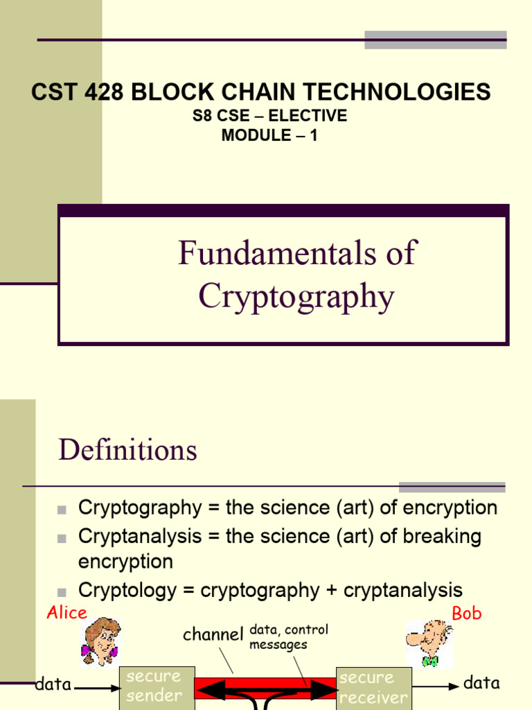 Introduction to Cryptography.pptx | PDF | Cryptography | Public Key ...