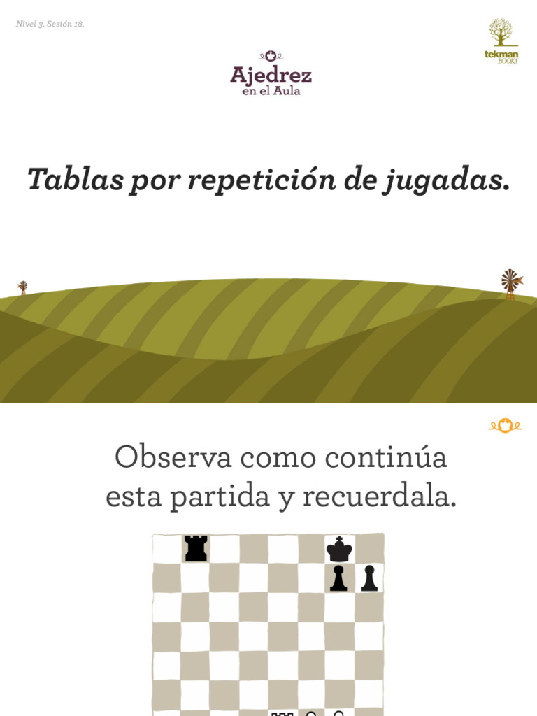 Tablas Por Repetición de Jugadas - S18 - N3-ESP-Ajedrez | PDF