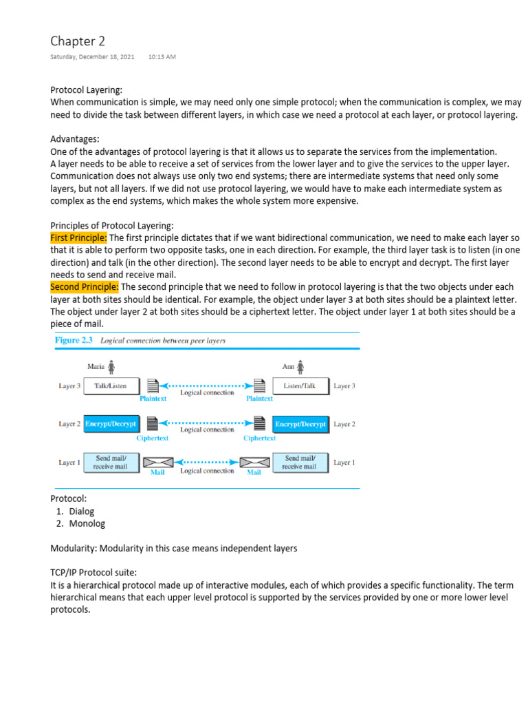 Data Communication - Chapter 2 | PDF | Computer Network | Osi Model