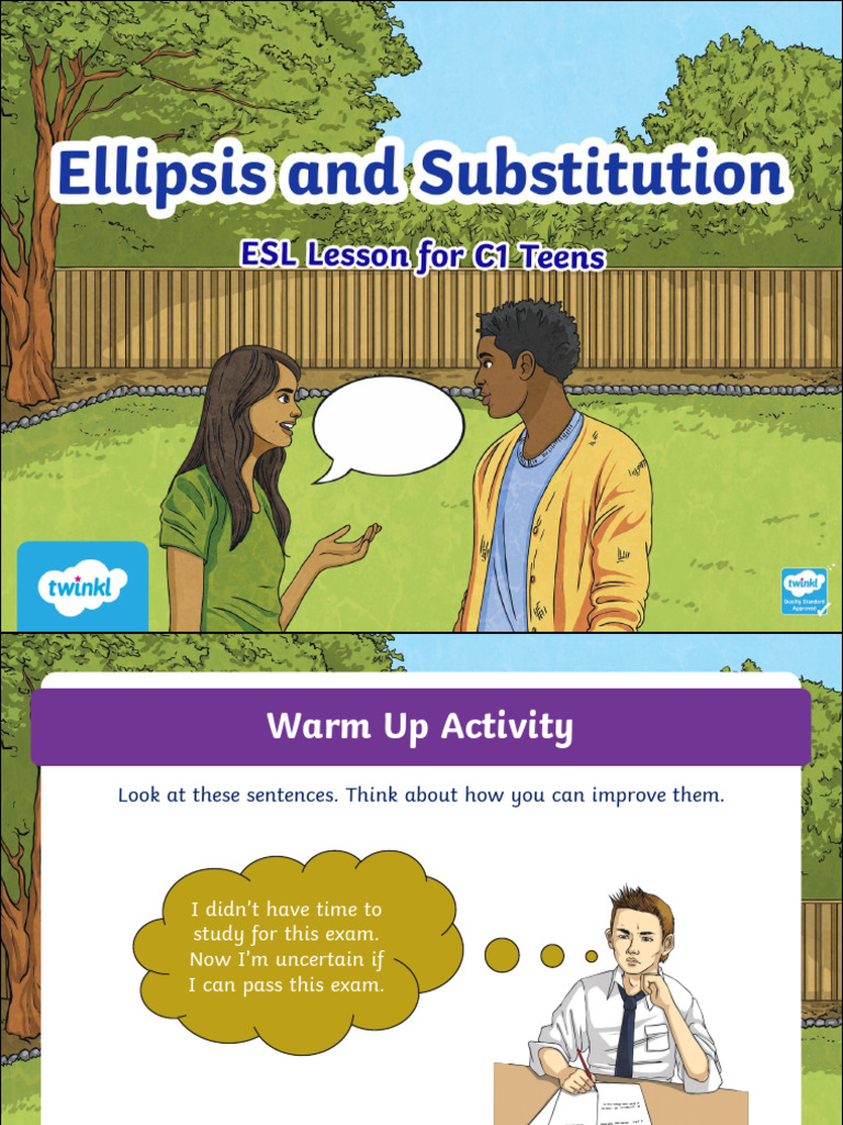 Ellipsis and Substitution 2 | PDF | Ellipsis | Verb