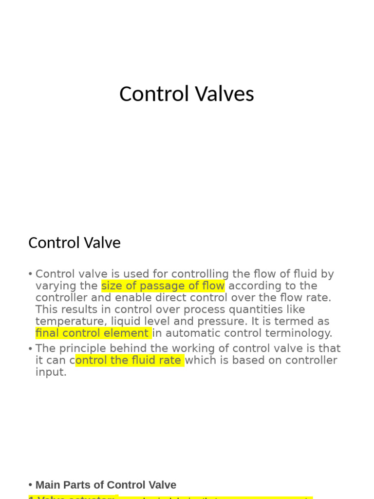 Control Valves Modified | PDF | Valve | Plumbing