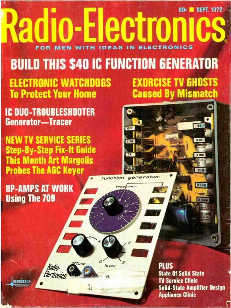 Funct Gen 910 72 | PDF | Amplifier | Electrical Engineering