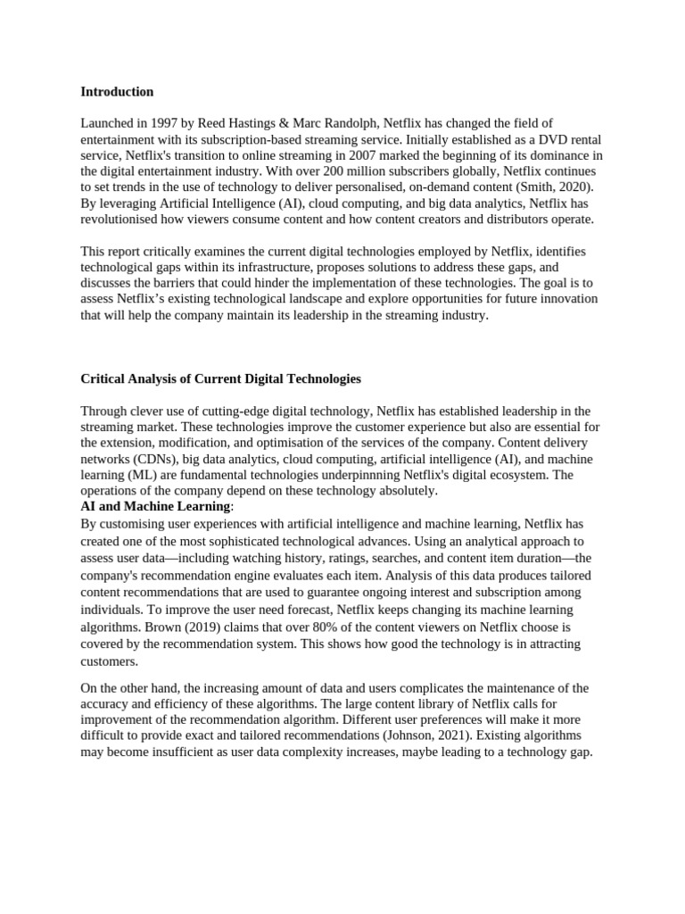 Netflix Streaming Technology Challenges | PDF | Streaming Media | Cloud ...