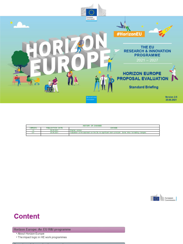 Horizon Europe Proposal Evaluation Guide | PDF | Science | Evaluation