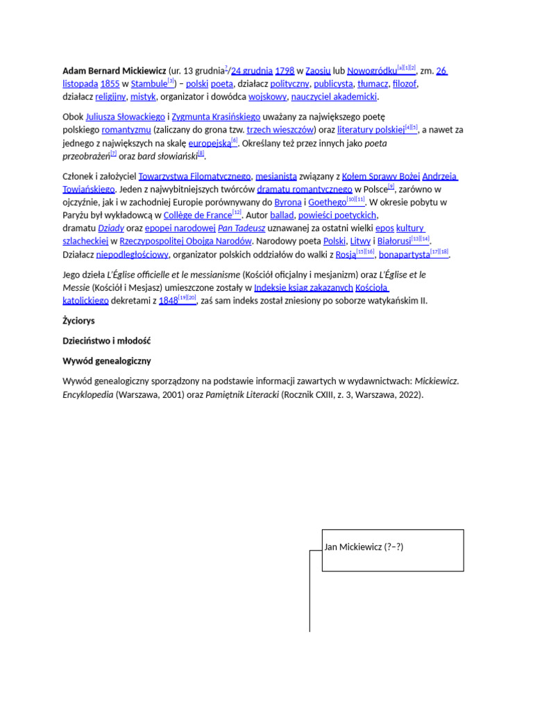 Adam Bernard Mickiewicz | PDF