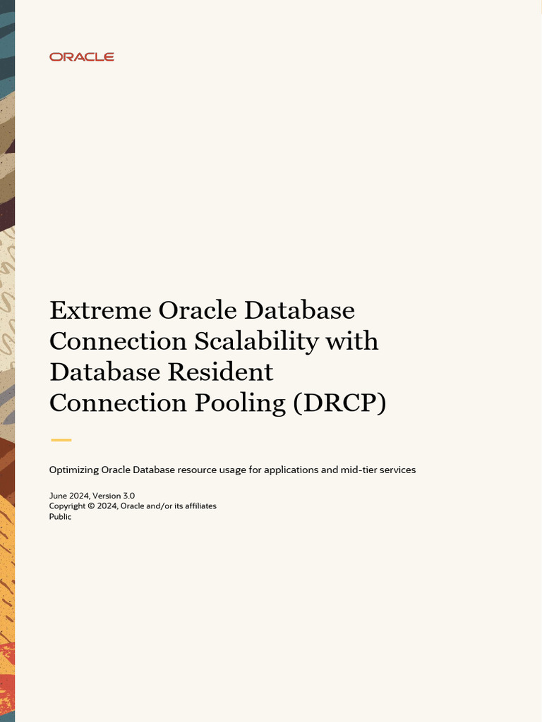 Extreme Oracle Database Connection Scalability With Drcp 1 Pdf Databases Server Computing