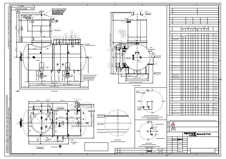 B626.02.25.04.001 - Sh1of3 - A - GA of Deaerator and Feed Water Tank ...