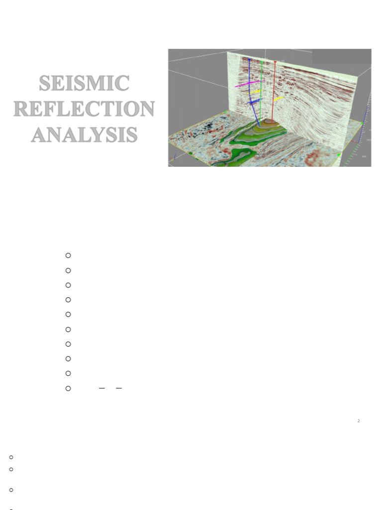 Seismic Reflection Analysis Techniques | PDF | Waves | Reflection ...