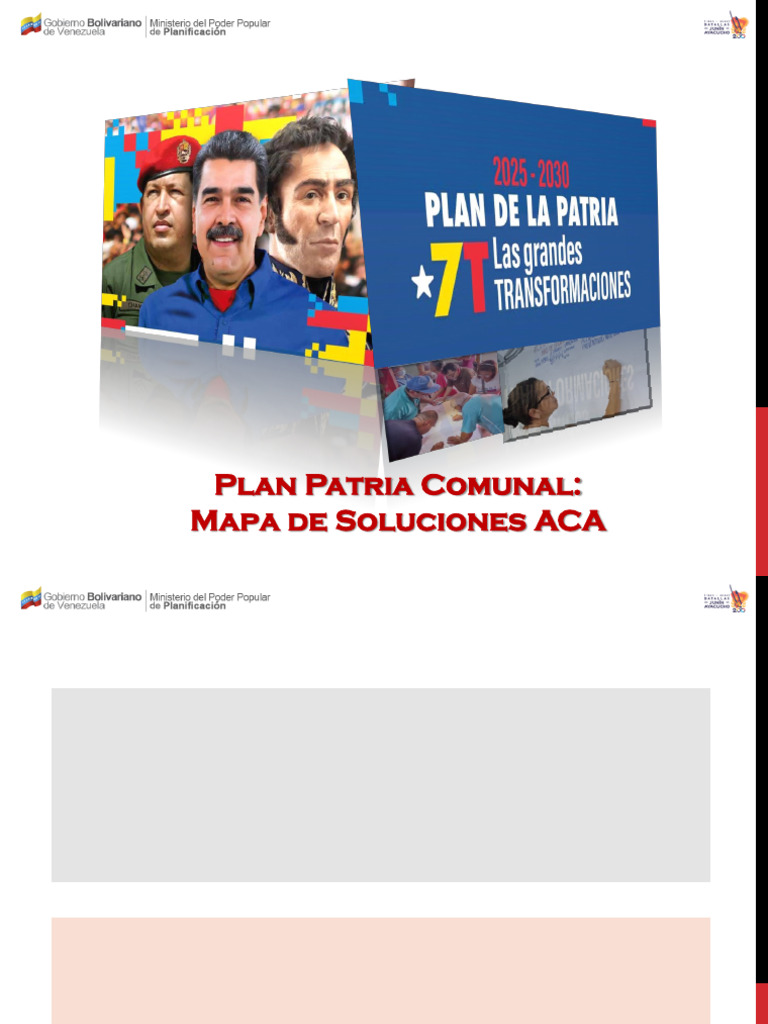 Plan de La Patria Comunal - MS y ACA - Febrero 2025 | PDF | Cartografía ...