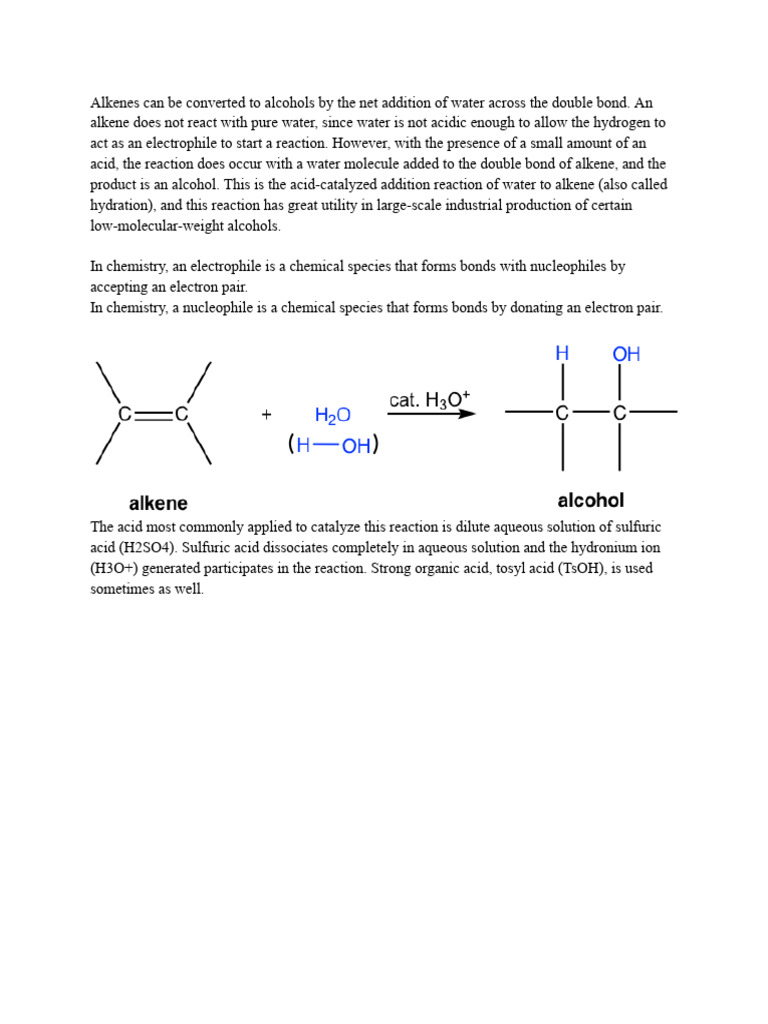Alkenes | PDF